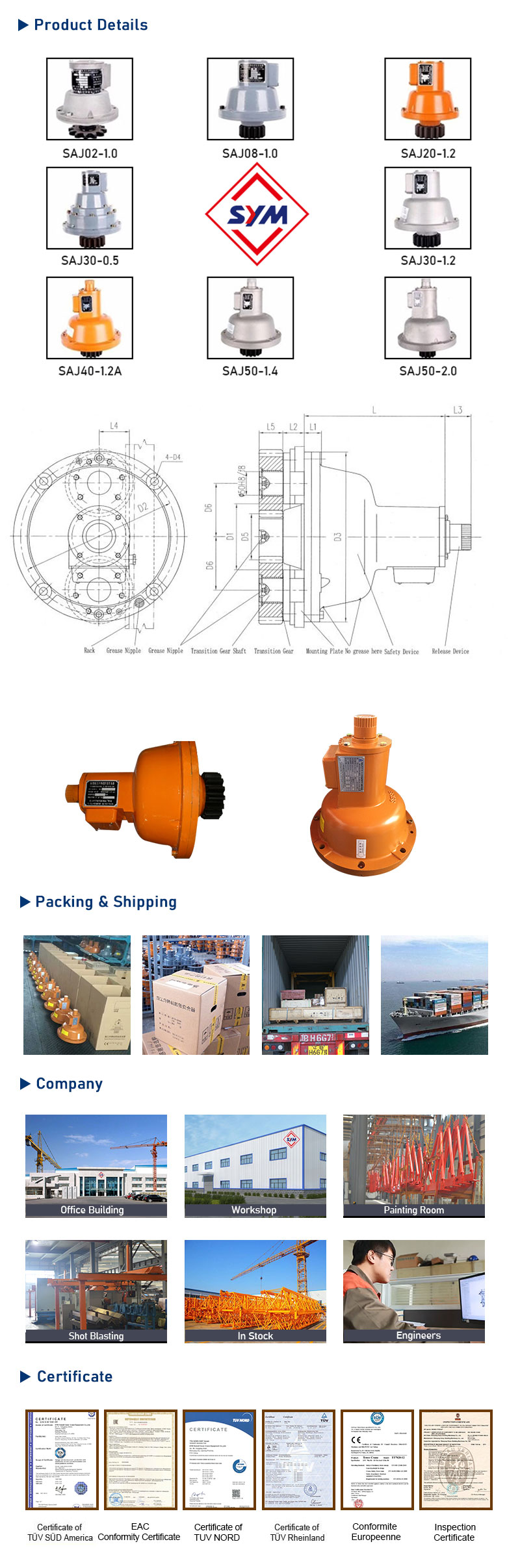 High Quality Passenger Hoist Safety Device - Buy High Quality Passenger ...