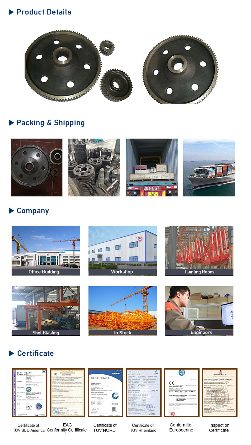 High Quality19,38,99 pinion for Tower Crane - Buy rack pinion gear ...